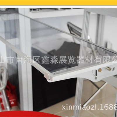 鑫淼新款展会层板透明亚克力铝包边展示展览板材 10MM厚 参展标摊