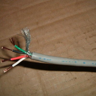 7 日本进口KAWAI 4芯0.5平方屏蔽线信号控制线抗干扰电源线 软线