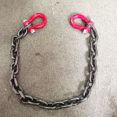 双吊环起重链条卸钢筋底链兜圈兜底锰钢链吊链吊环吊钩捆绑铁链子
