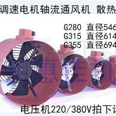 G-280/315/355A变频电机风扇YVP电机通风机电机马达用冷却风机