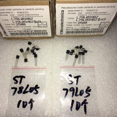 20个5元ST原装 78L05 79L05 稳压三极管 各10个 TO-92 摩洛哥产