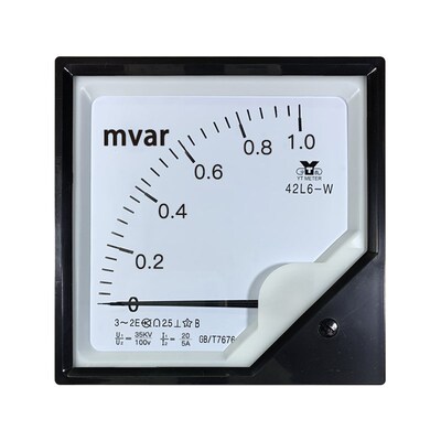 42L6 1MVAR指针三相无功功率表35kv/100V三相四线千瓦表