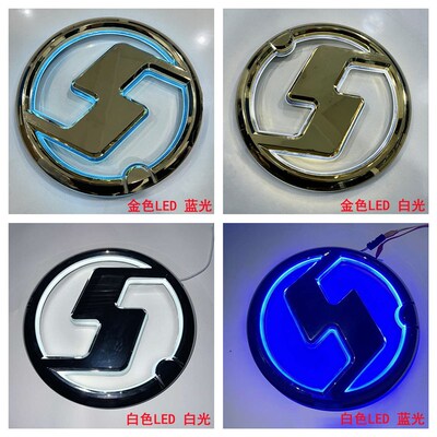 陕汽德龙X3000新M3000X5000标志牌前脸面罩标大圆标LED车头面板标