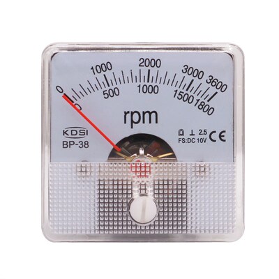 电工仪表 指针转速表BP-38 DC10V 1800-3600rpm双刻度直流电压表