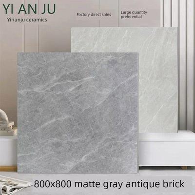 灰色全瓷哑光x彷古砖客厅餐厅厨房防滑地砖彷大理石纹瓷砖