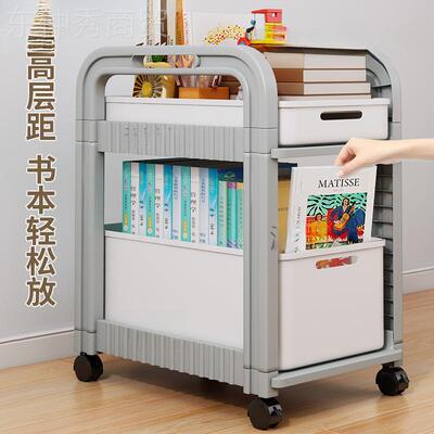 静音书包生学置TGW物架移动推车多层书桌本收纳落地家用小下滑轮