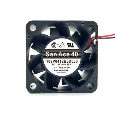三洋 4028 4cm 12v 0.28A 109P0412B3D033 大风量 电源散热风扇