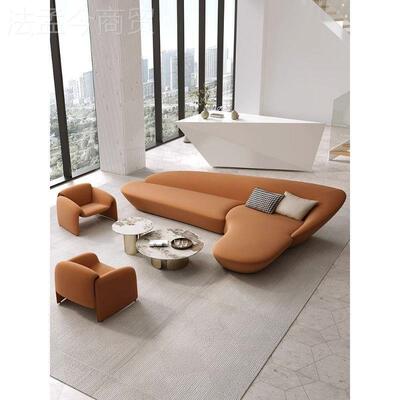 代办公室轻奢沙发茶计几组合楼部酒店qpsf0-94会售所接待异形设师