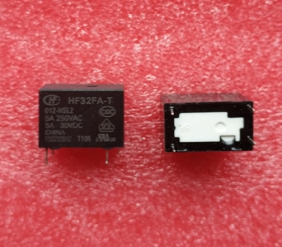 HF32FA-T-012-HSL2 12VDC一组常开4脚5A250VAC宏发继电器JZC-32FA