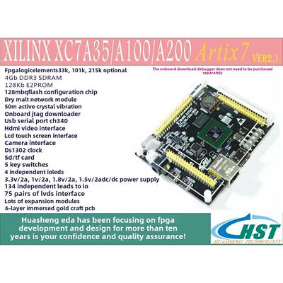 XILINX FPGA开发板XC7A35 XC7A100 XC7A200 HDMI 视频图像采集
