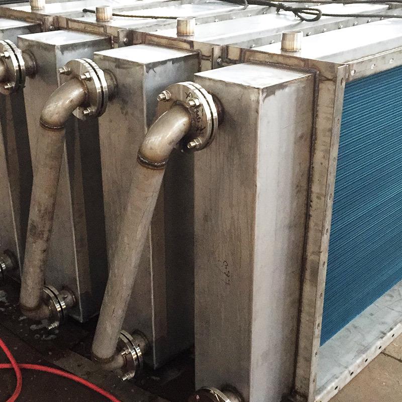 不锈钢管铝翅片表冷器 亲水铝片不锈钢片工业空调翅片蒸发器