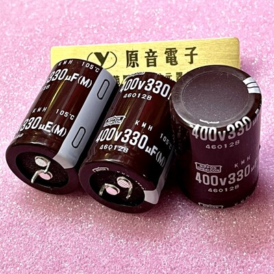 NIPPON330UF400V日本原装全新黑金刚电解电容KMH 直径30x45MM105C