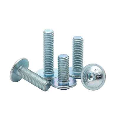 10.9级半圆头内六角带垫螺钉GB70.4带垫圆杯7380.2半元头带垫螺丝