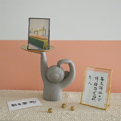 67寸A4情侣婚纱照片玻璃相框树叶标本简约复古金属色摆台挂墙画框