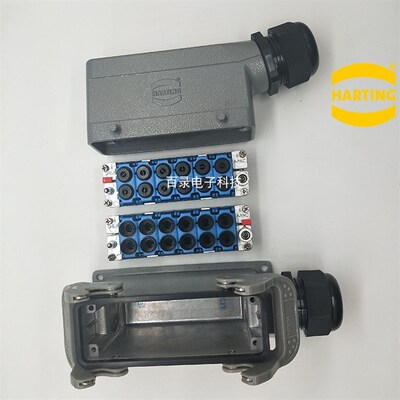 HARTING气动连接器PCFS-4.0 6.0 6孔模块12芯气针唯恩 哈丁航插