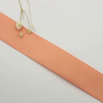 2.5cm黄色螺纹丝带手工蝴蝶结织带鲜花包装彩带礼Z品扎带烘焙