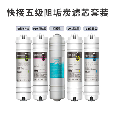 超滤净水器10寸快接式韩式一体PP棉UDF压缩碳超滤膜大T33全套滤芯
