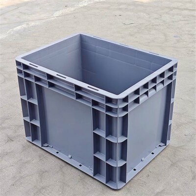 4330加厚灰色塑料箱400*300*300mm塑胶箱子加高周转箱355*255*290