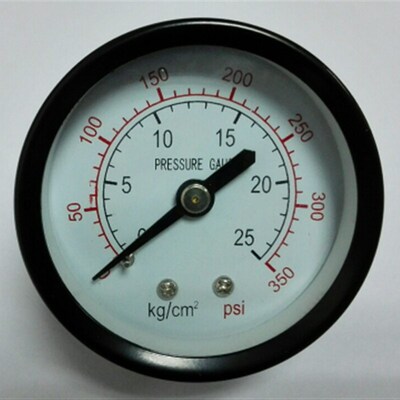 轴向气体液体压力表 y-50-z y50-z y-502 0~25kg/cm2 350psi 50mm