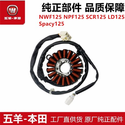 适用于SCR125 LD125定子线圈NWF NPF Spacy125飞轮组件