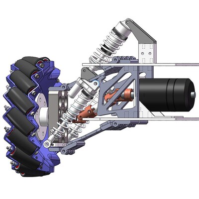 Robomaster Robocon 机器人底盘 单轮独立悬挂套件M1M101溪地创新