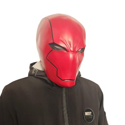 红帽火魔面具 蝙蝠侠暗骑士崛起红影迷踪 万圣节丧尸火魔头套