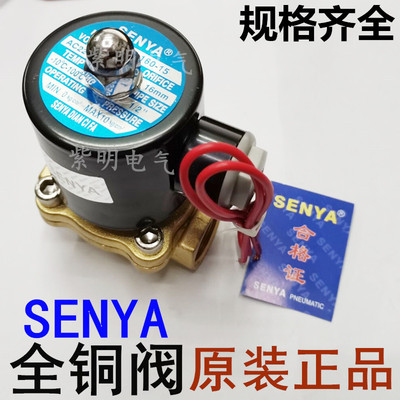 SENYA森亚电磁阀水阀常闭型2w-250-25 160-15 200-20 24 220V全铜
