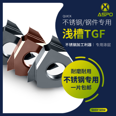 数控切槽刀片卡簧槽刀片立装浅槽切刀粒TGF32R100200不锈钢车刀片