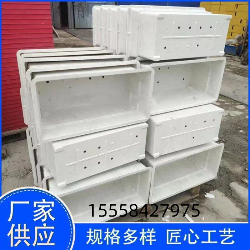 成品玻璃钢花箱长方形户外天桥悬挂花箱玻璃钢纤维花盆绿化种植槽