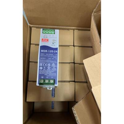 明纬WDR-120-24 明纬电源120W24V5A全新正品货输入380V