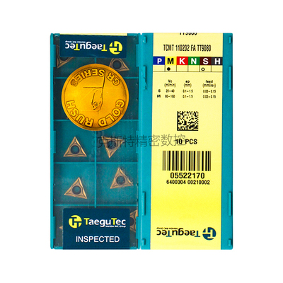 韩国特固克 Taegutec数控刀片 TCMT110202-FA TT9080 加工不锈钢