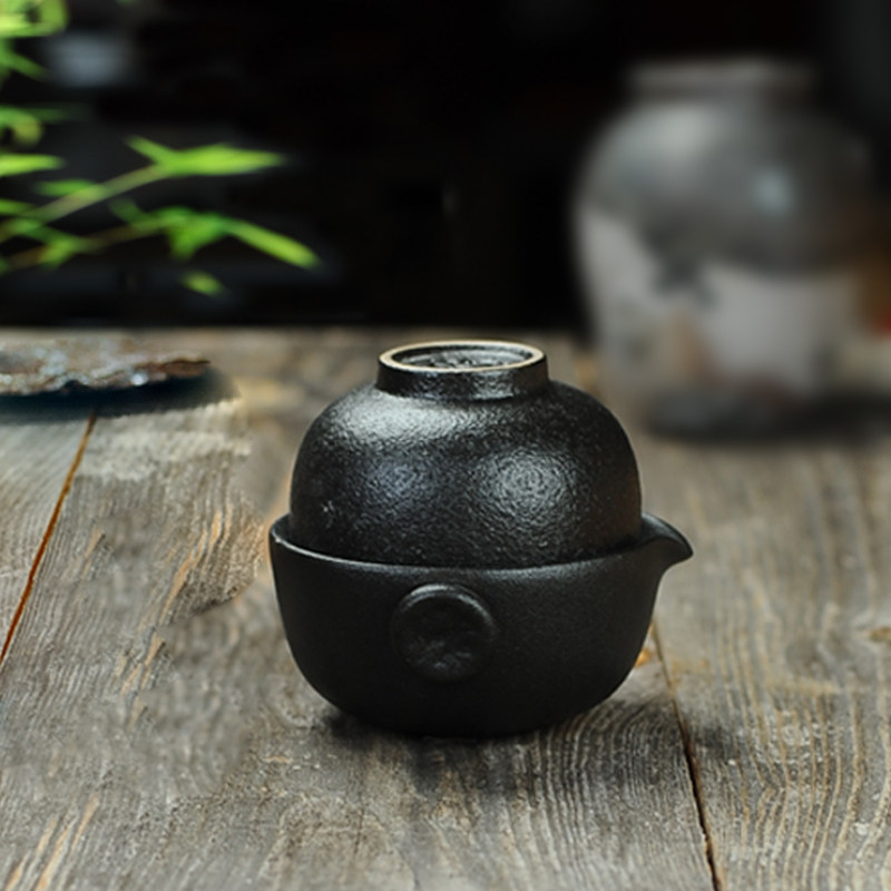 茶具套装一壶一杯功夫快客茶壶茶杯旅行便携包整家用陶瓷LOGO定制