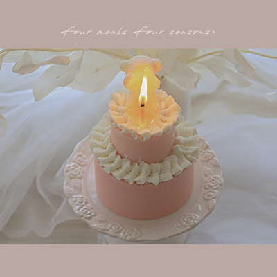《洛丽觉醒》fourmeals原创大蛋糕香薰蜡烛婚礼生日派对伴手礼盒