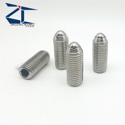 钢珠顶丝BMSL/BSML/BSZL4 5 6 8 10 12加长型不锈钢定位球头柱塞