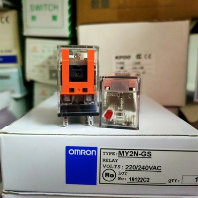 原装正品小型电磁中间继电器 MY2N-GS 220VAC 二组5A