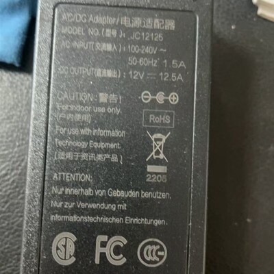 全新原装JC12125电源适配器12V12.5A电源5.52.5接口