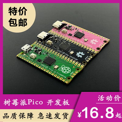 树莓派Pico开发板raspberry pi PICO双核RP2040支持Mciro Python