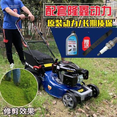 斯特克汽油割草冲程四草坪机手推机式自走UIA式家草用剪除机