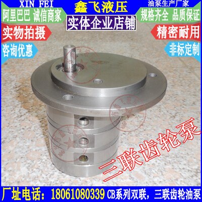 CB-B3TF三联齿轮泵3TF液压油泵 CB-B2TF 印刷机油泵 纺织机油泵