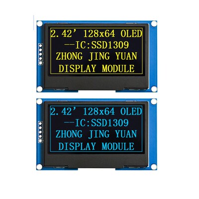 5针 2.42寸OLED显示屏模块 12864液晶屏ssd1309兼容1306iic接口