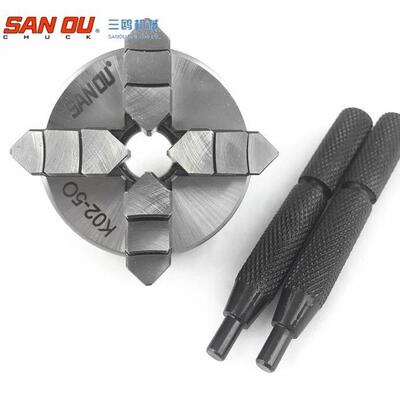 爪SANOJPU三四木自定心手紧卡盘K02-6M欧14工迷你小卡盘