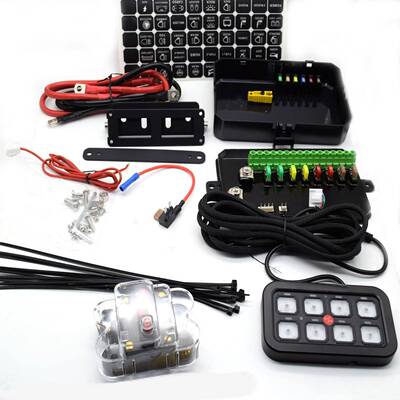 吉普束车载8位开关8100G面板带调光继感应调节电器制盒线控牧马人