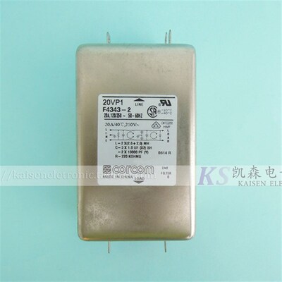 20VP1 VP系列F7774 6609038-1 Corcom 20A VDE UL CSA IEC滤波器