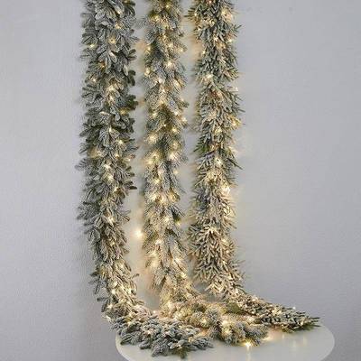 2025新圣装饰绒藤条发光带灯酒店诞商场氛植围场景款布773置圣诞