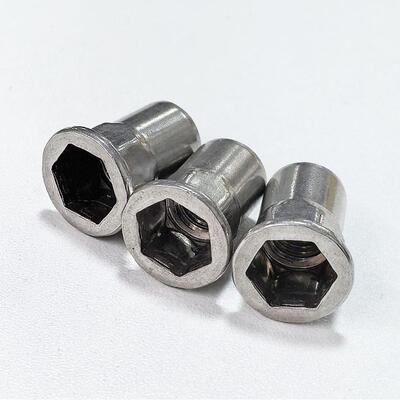 平头半六沉I头内外拉铆螺半角母304不锈钢滚花M4M无品牌/5M6M8M10