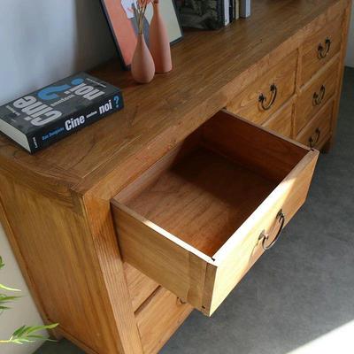 木斗柜一体斗抽屉收纳柜玄关榆九中式复古柜子储-物柜餐边老柜