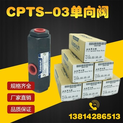 CPTS-03-50-10引导逆止管式液控单向阀止回阀油顺ASHUN保压自锁