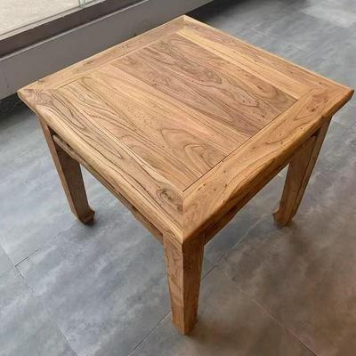 老榆木八仙实木小方桌正形A-4512餐桌复古桌饭长店方桌家用八仙桌