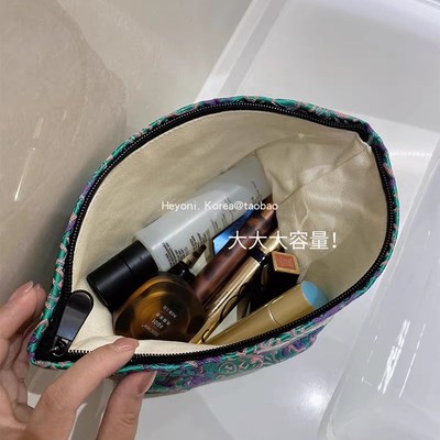 YONI新中式高级化妆女大容量复古贵妇收纳旅行国风整理