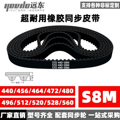 橡胶同步带STDS8M-440/56